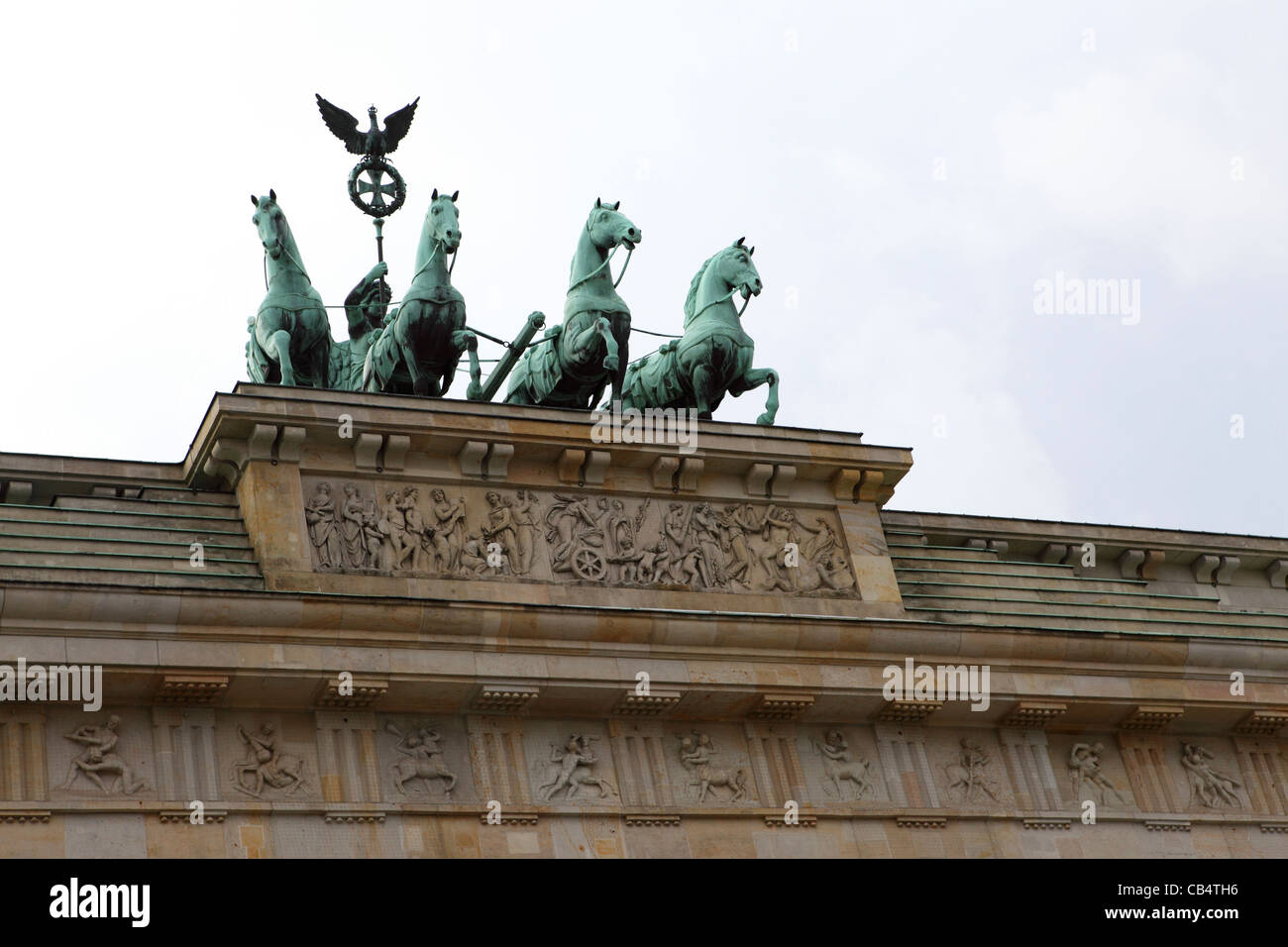 The Quadriga, four horses driven by Victoria the Roman goddess of ...