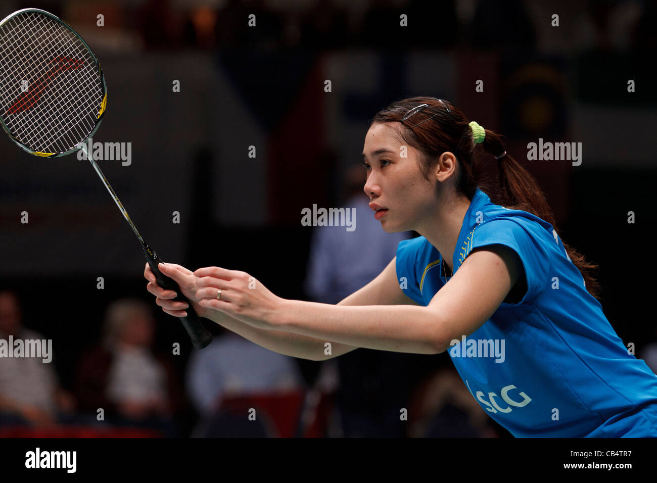 Badminton player Kunchala Voravichitchaikul from Thailand Stock Photo - Alamy