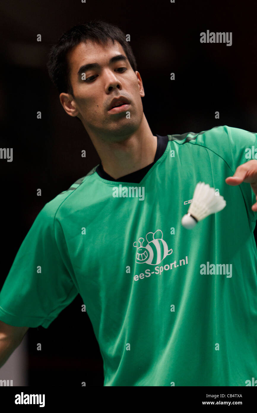 Badminton player Eric Pang from The Netherlands Stock Photo - Alamy
