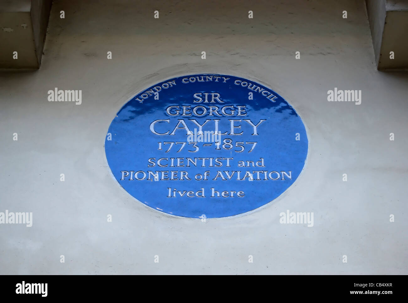 london county council blue plaque marking a home of scientist and ...