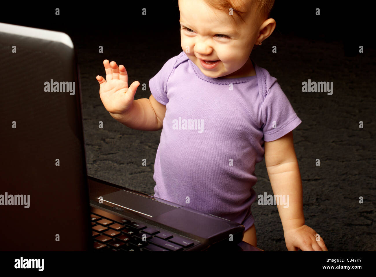 Baby laughing video hi-res stock photography and images - Alamy