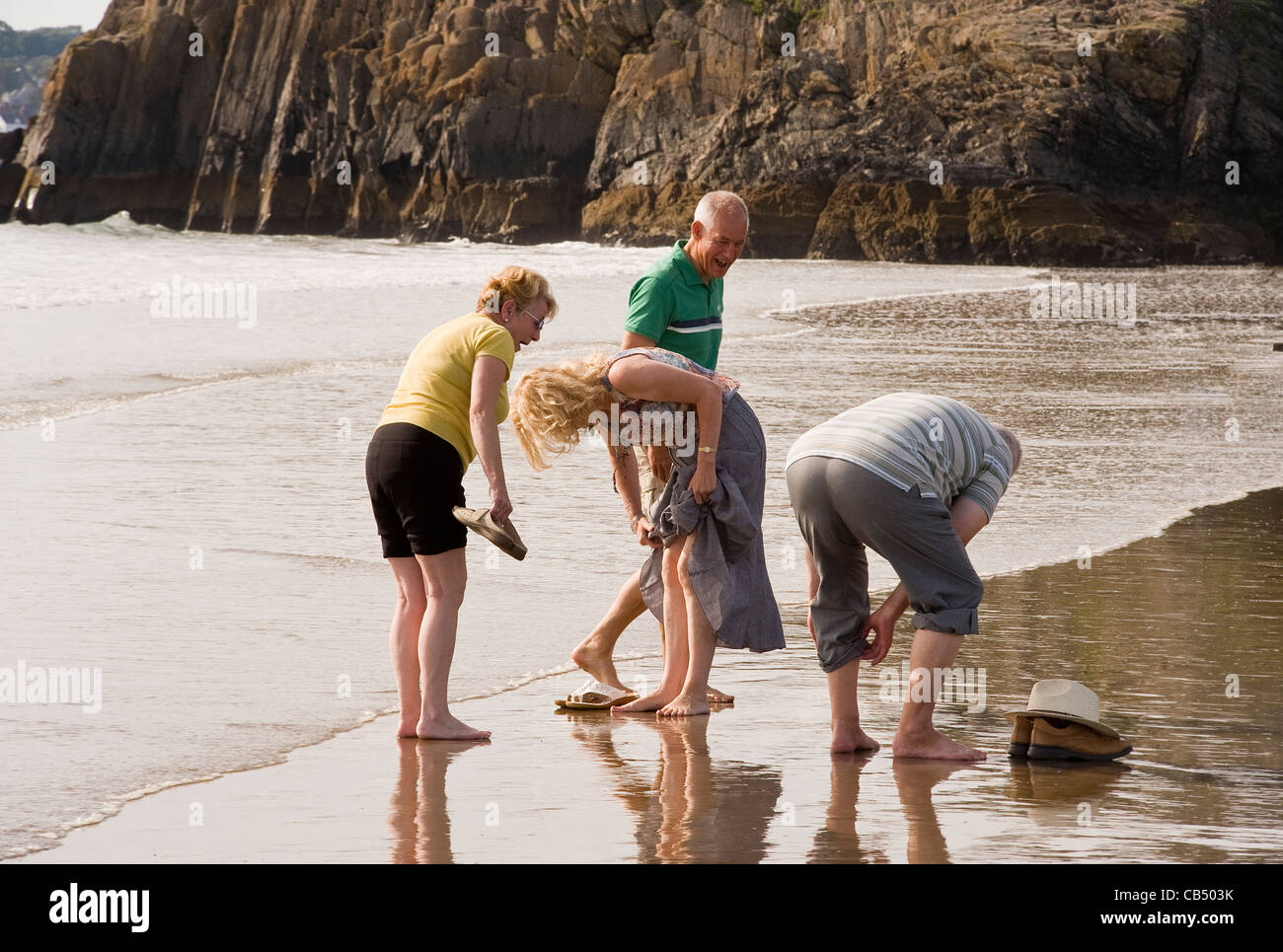 Older couples enjoying the summer break Stock Photo - Alamy