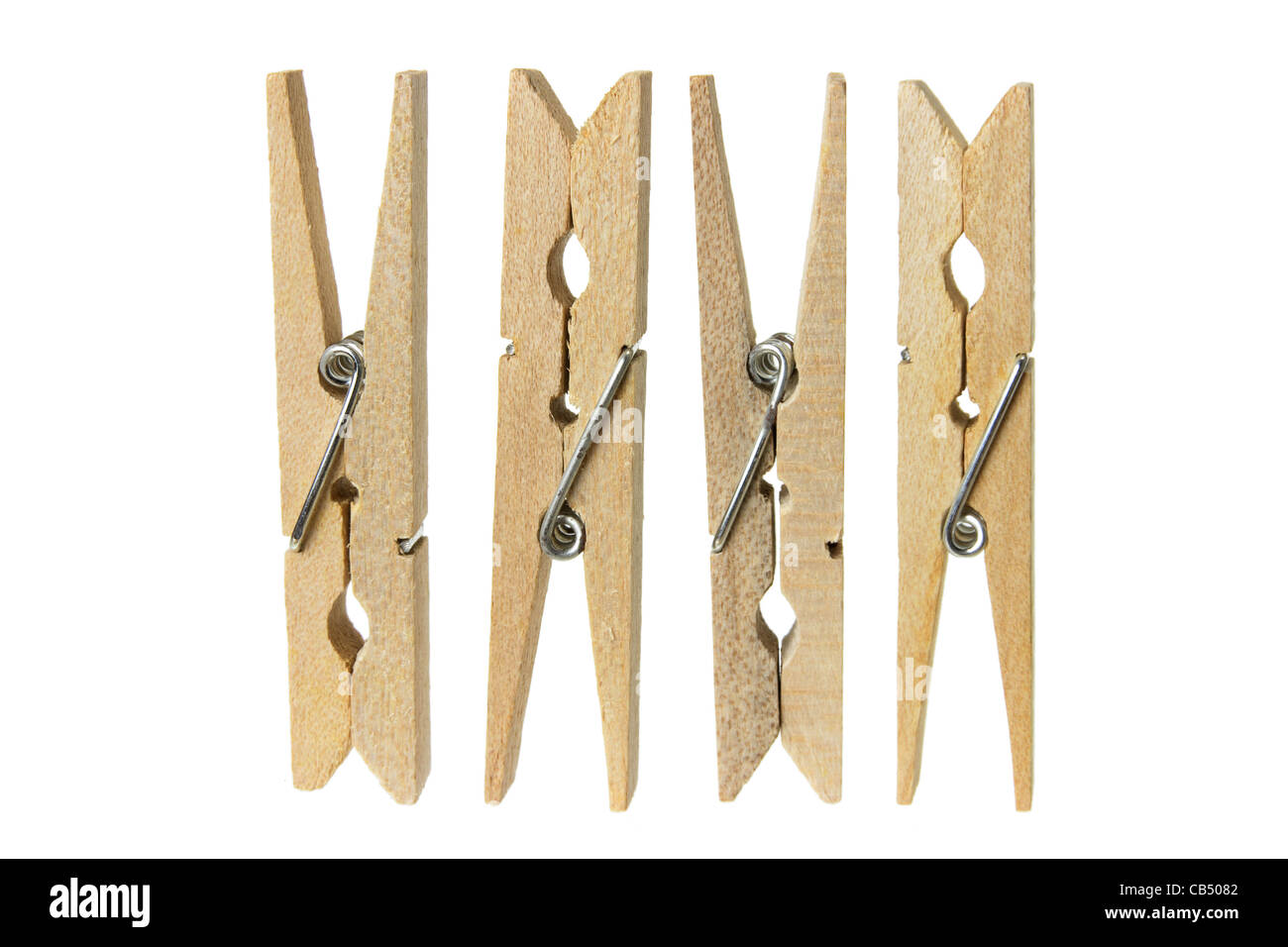 Washing line pegs cut out Cut Out Stock Images & Pictures - Alamy