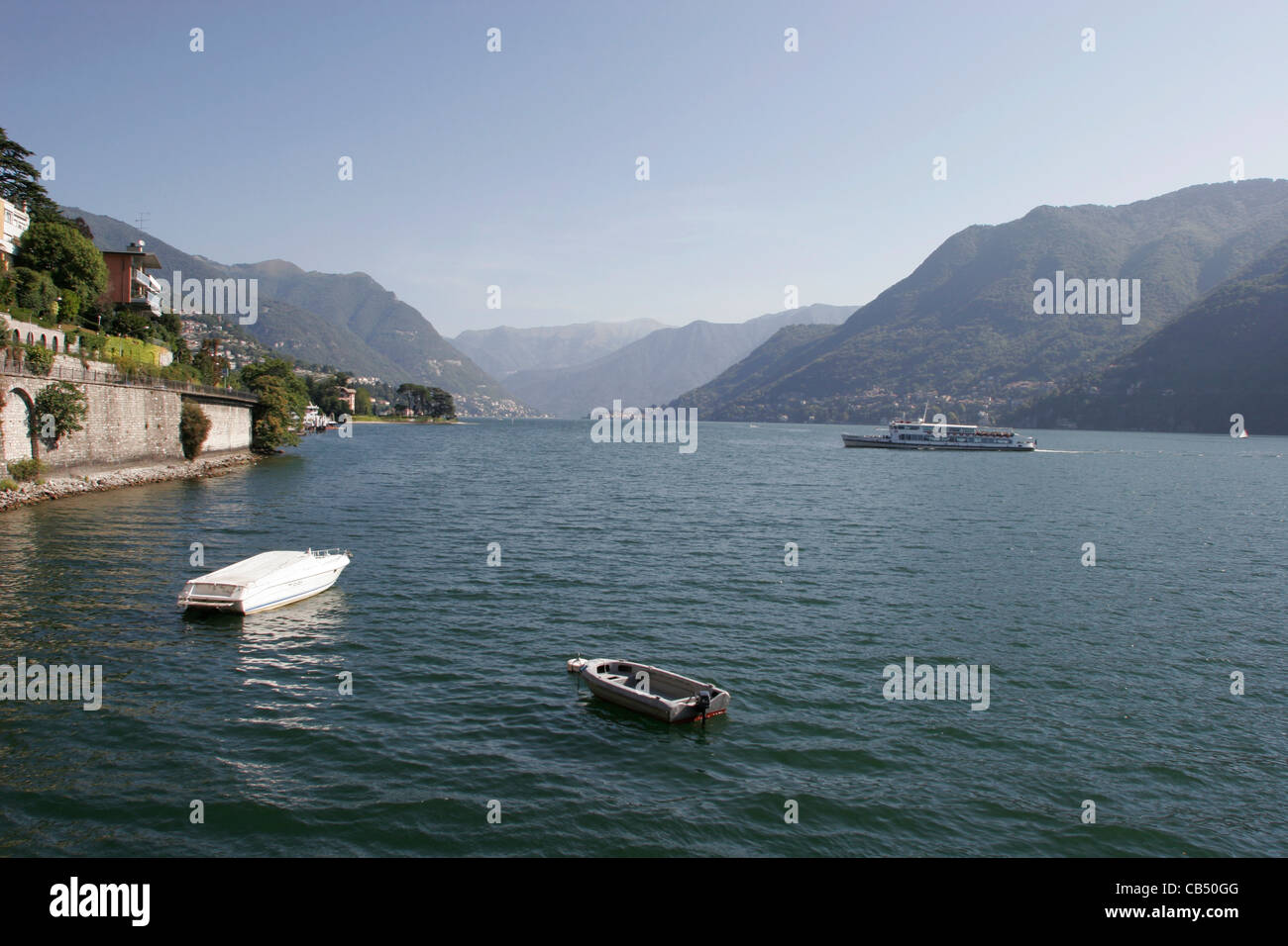 Ferry crossing Lake Como, Lombardy, Italy Stock Photo - Alamy