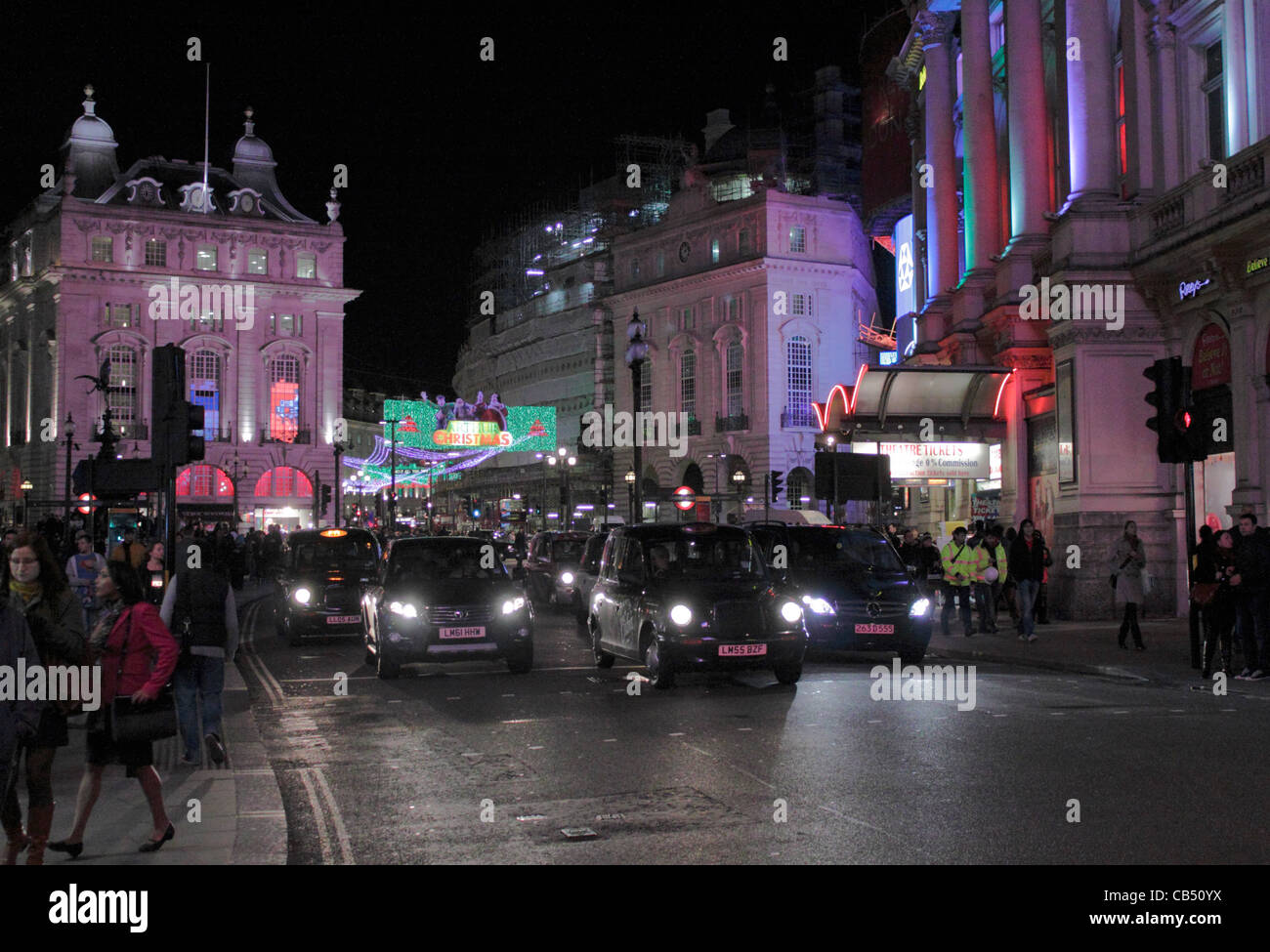 Piccadilly circus night 2011 hi-res stock photography and images - Alamy