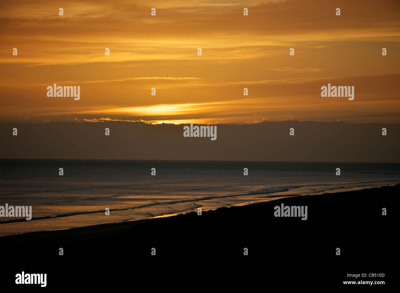 Bamborough Castle Northumberland UK Sunrise Sea Beach Stock Photo - Alamy