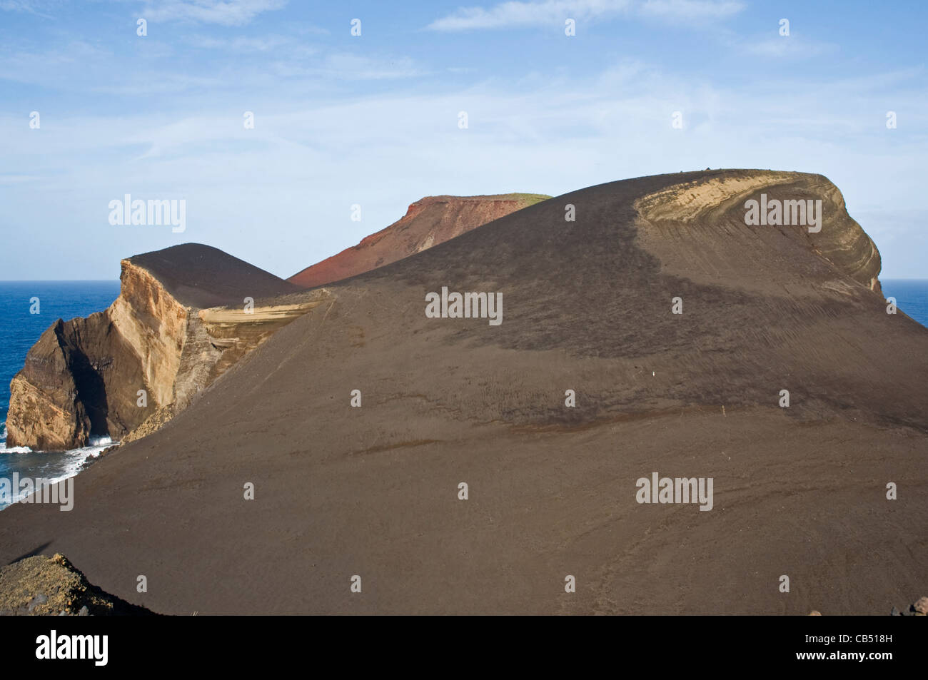 EUROPE PORTUGAL AZORES Faial Ponta dos Capelinhos with 1958 volcano ...