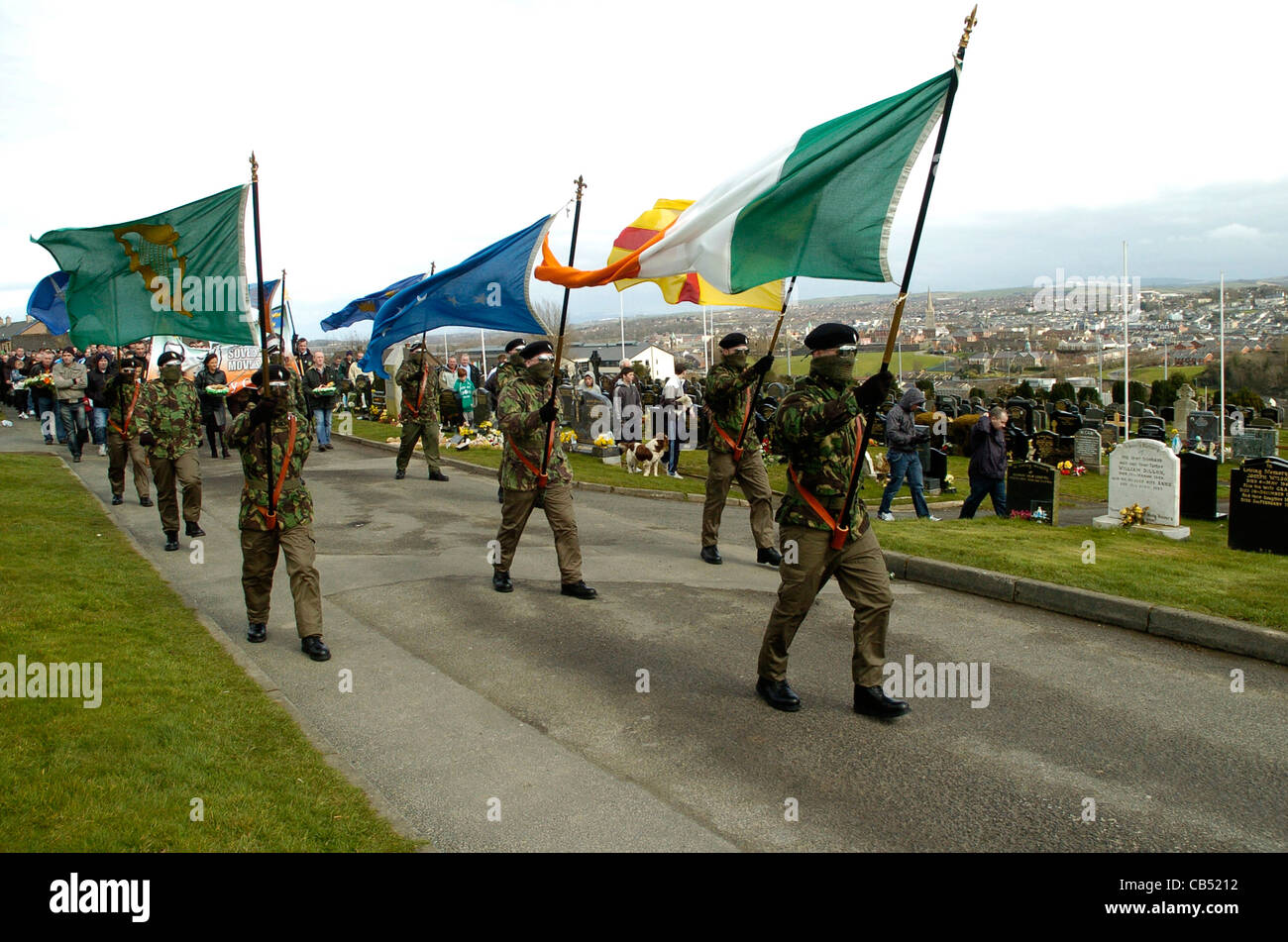 Members of the Real IRA attending 1916 Easter Rising commemoration in ...