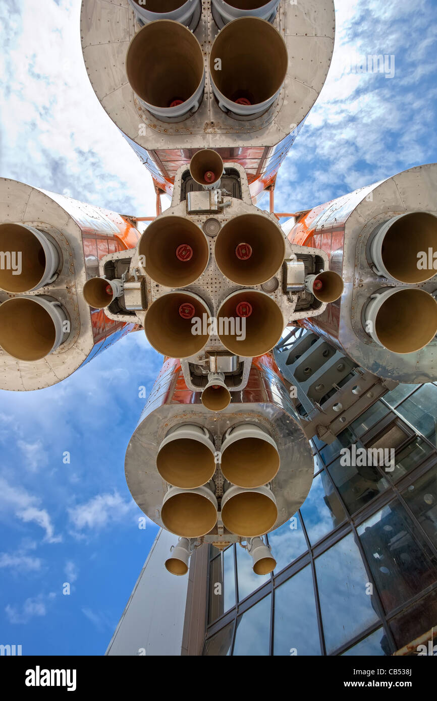 Details of space rocket engine Stock Photo - Alamy