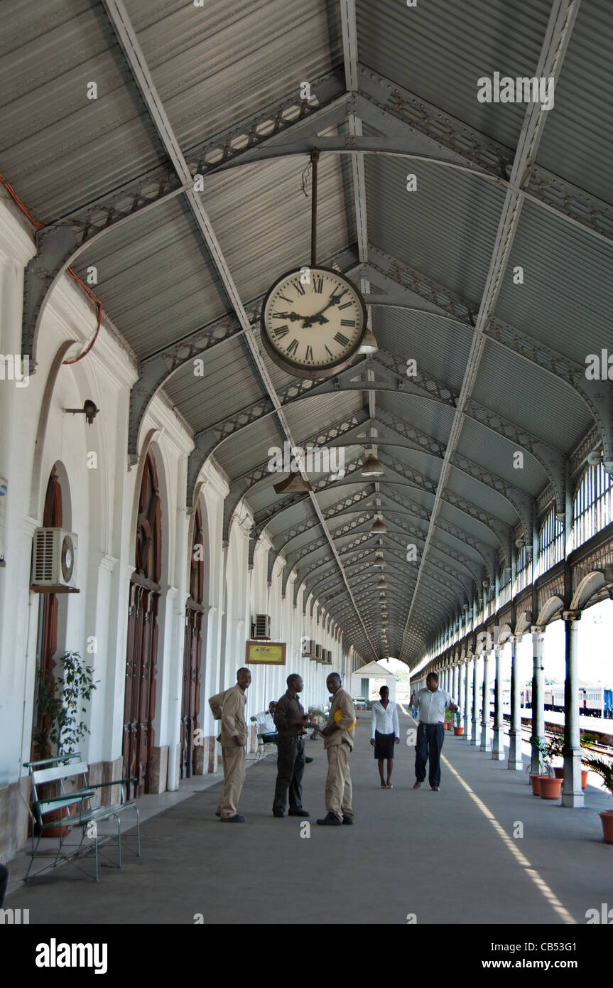 Africa, Mozambique, Maputo. Central Train Station, designed by famous ...