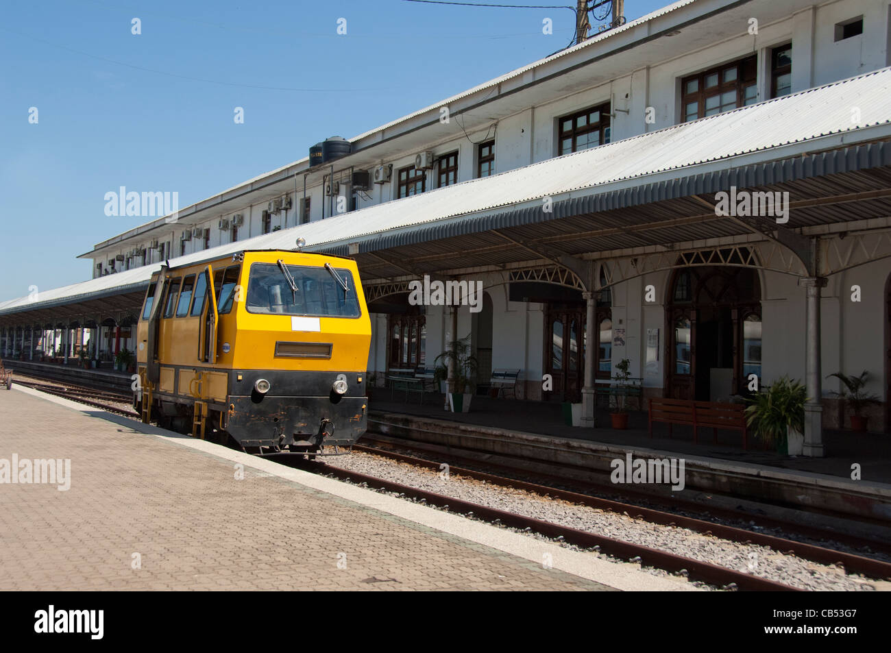 Africa, Mozambique, Maputo. Central Train Station, designed by famous ...