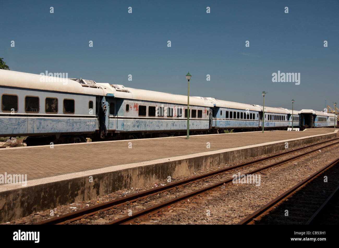Africa, Mozambique, Maputo. Central Train Station, designed by famous ...