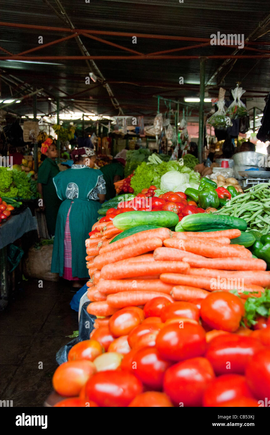 Africa, Mozambique. Capital city of Maputo, Municipal City Market (aka ...