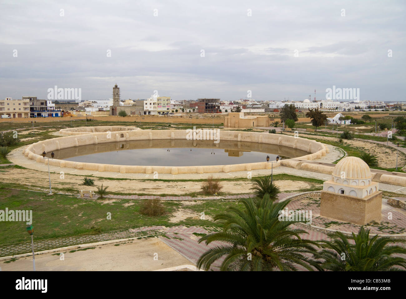 Aghlabid pools in Kairouan city, Tunisia North Africa Stock Photo - Alamy