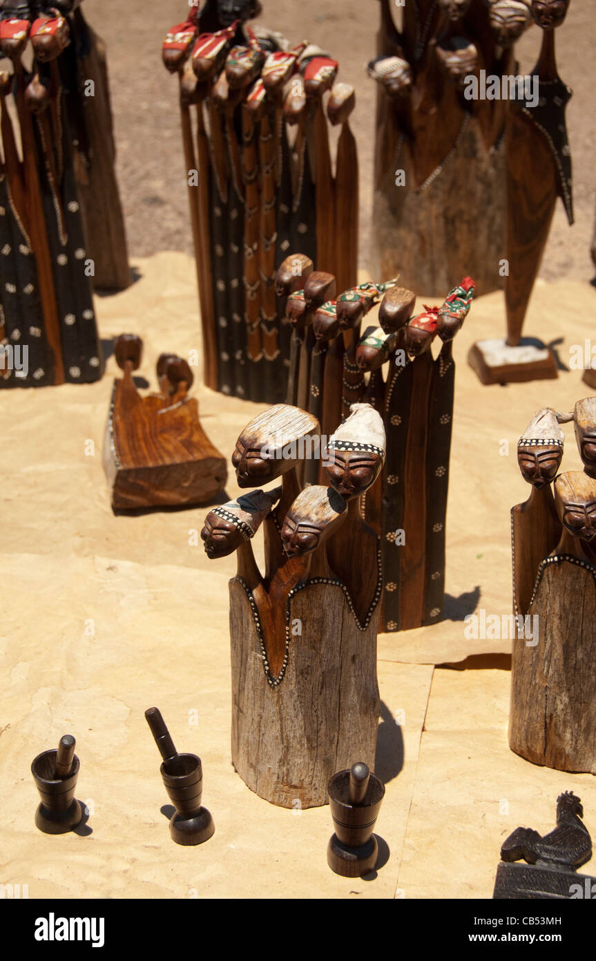 Africa, Mozambique. Capital city of Maputo. Waterfront vendors selling ...