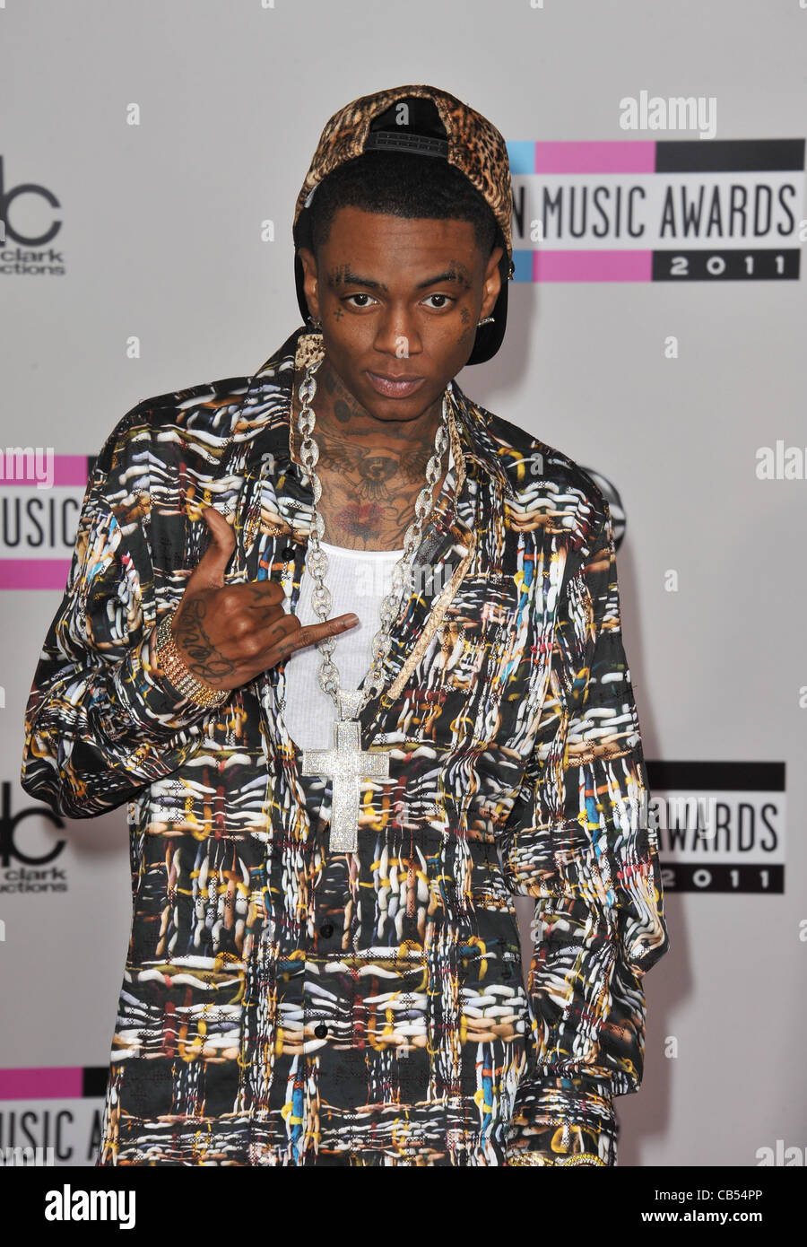 Soulja Boy at the 2011 American Music Awards at the Nokia Theatre L.A ...