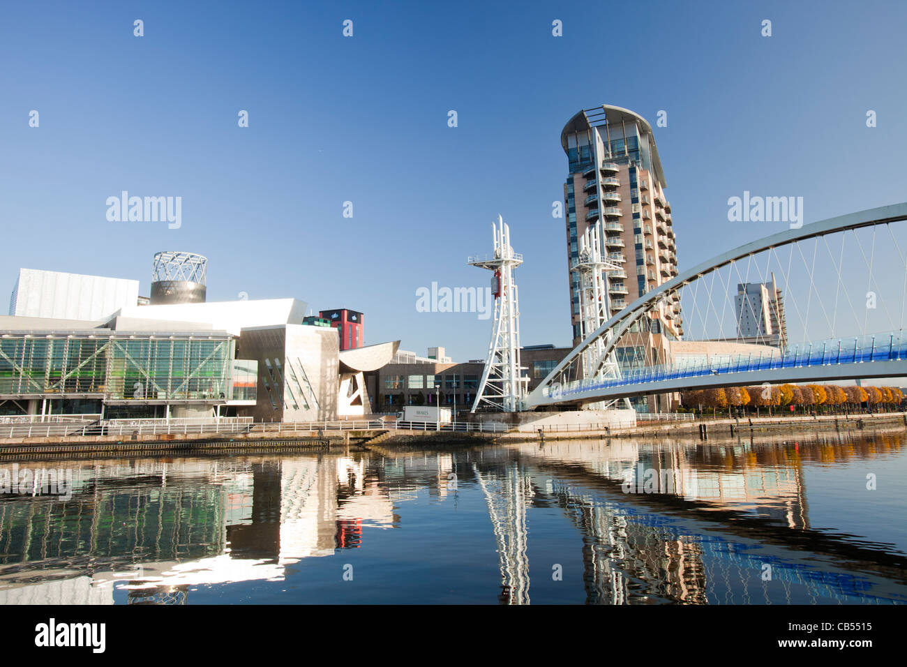 Millenium bridge manchester hi-res stock photography and images - Alamy
