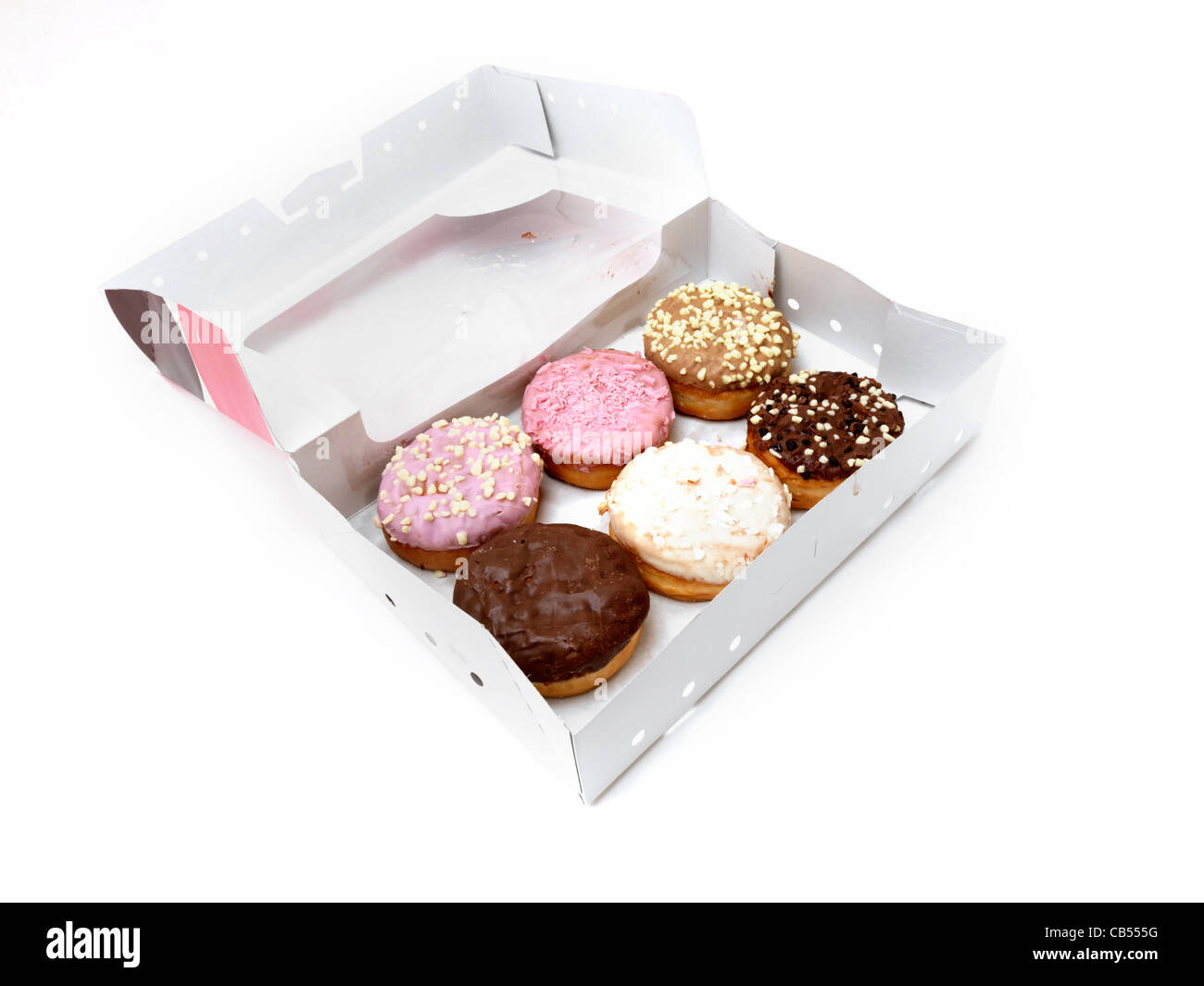 Donut in a box Cut Out Stock Images & Pictures - Alamy