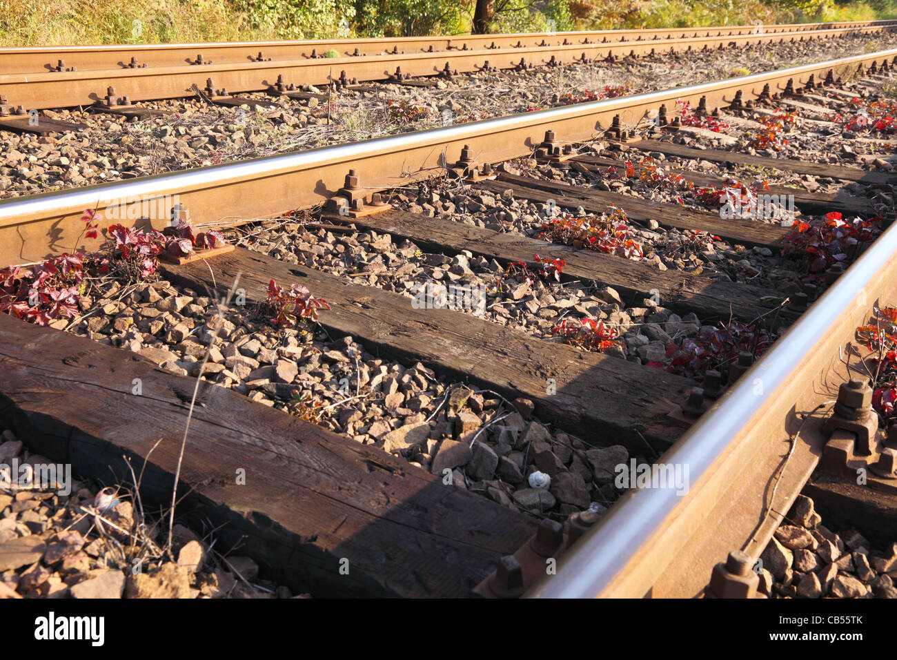 Rail Road Tracks - outdoor Stock Photo - Alamy