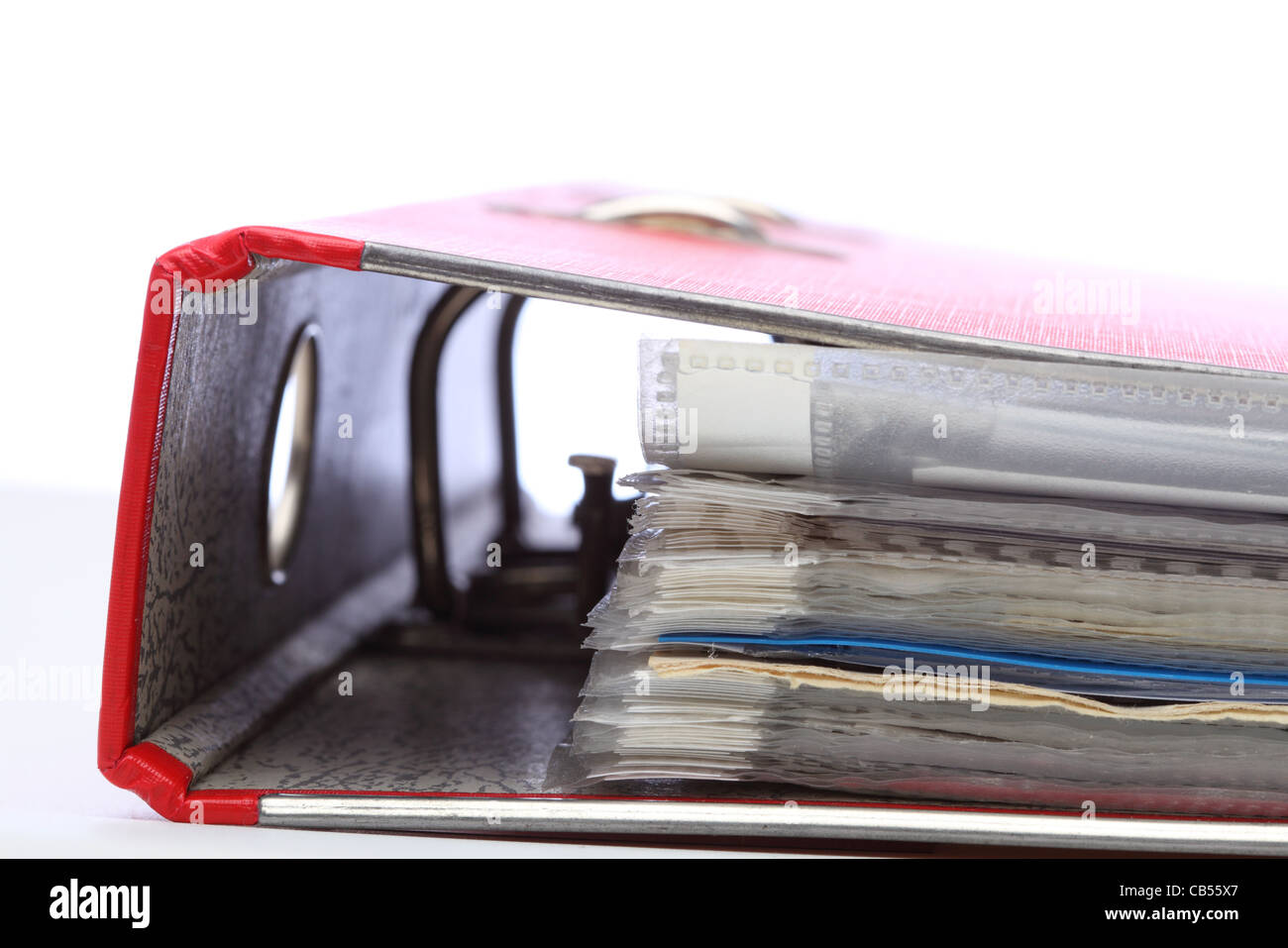 lock file Office folder on white background Stock Photo - Alamy