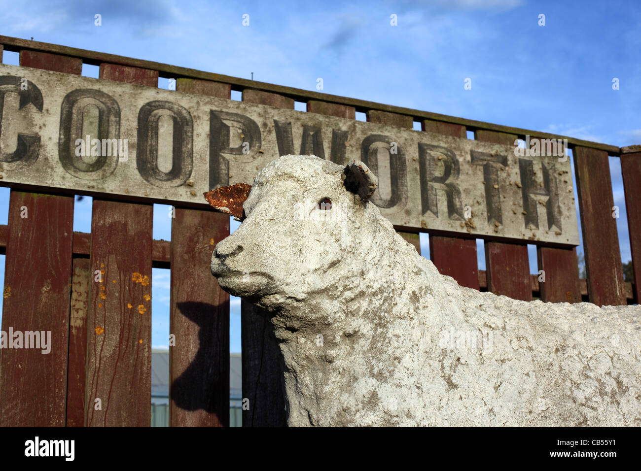 Sheep sculpture for the breed of sheep called Coopworth. Winton ...