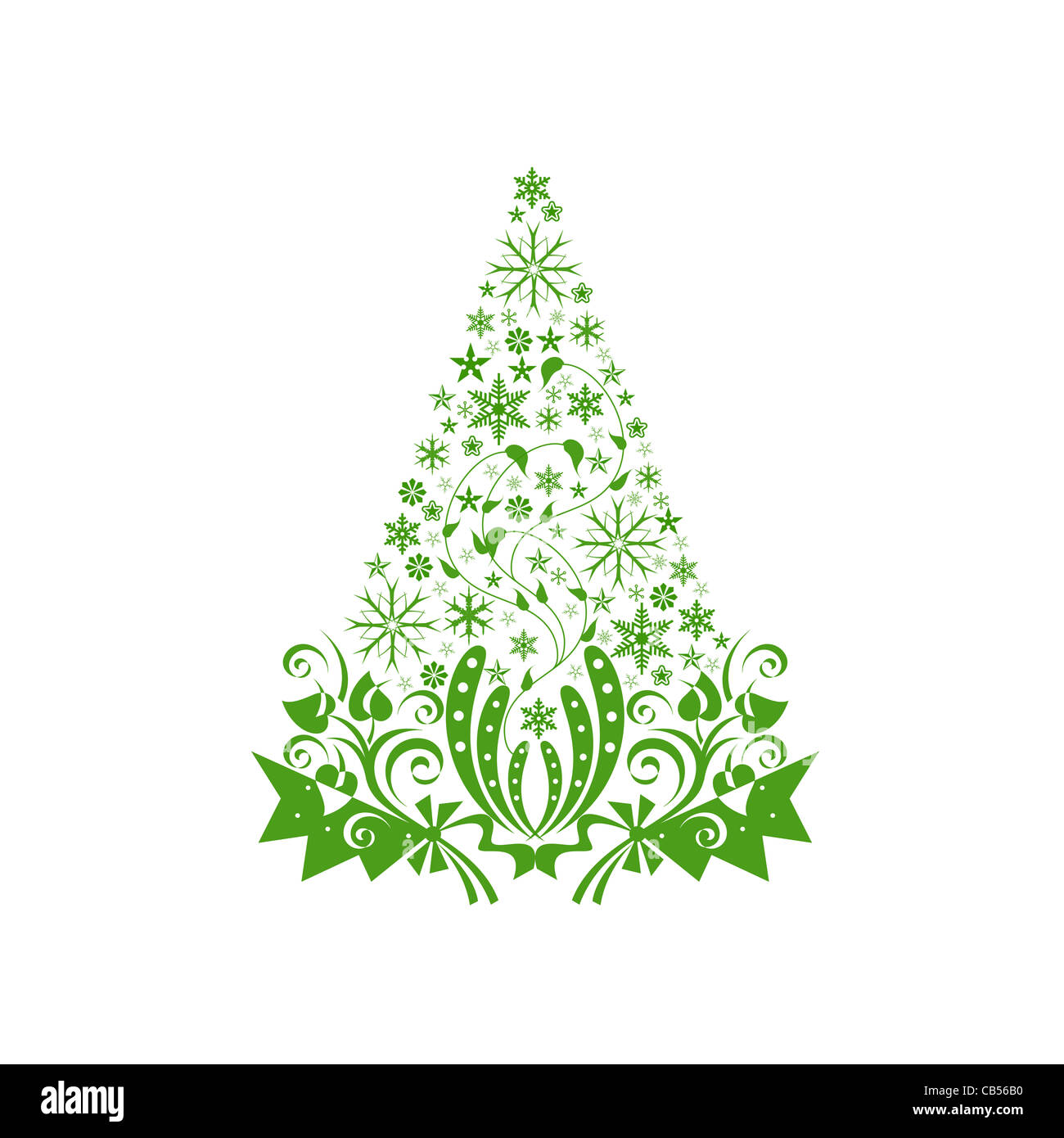 Beautiful christmas decoration isolated on white background Stock Photo ...