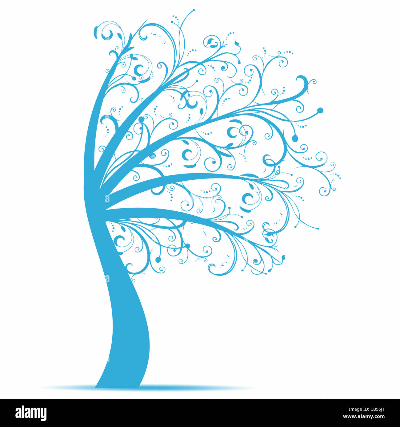 Beautiful art tree isolated on white background Stock Photo - Alamy