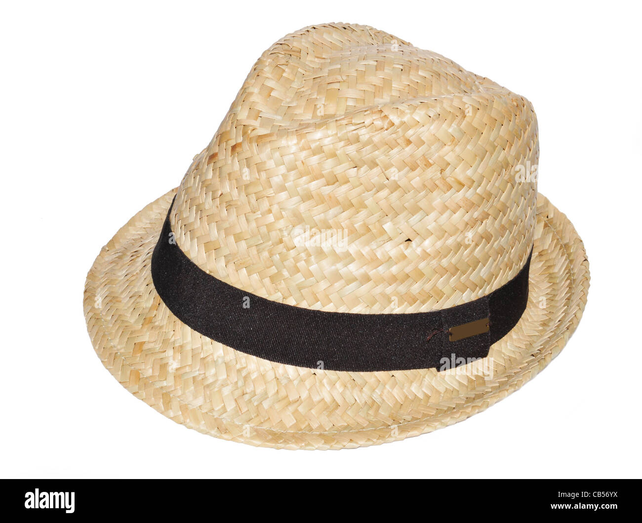 Straw hat isolated Stock Photo - Alamy