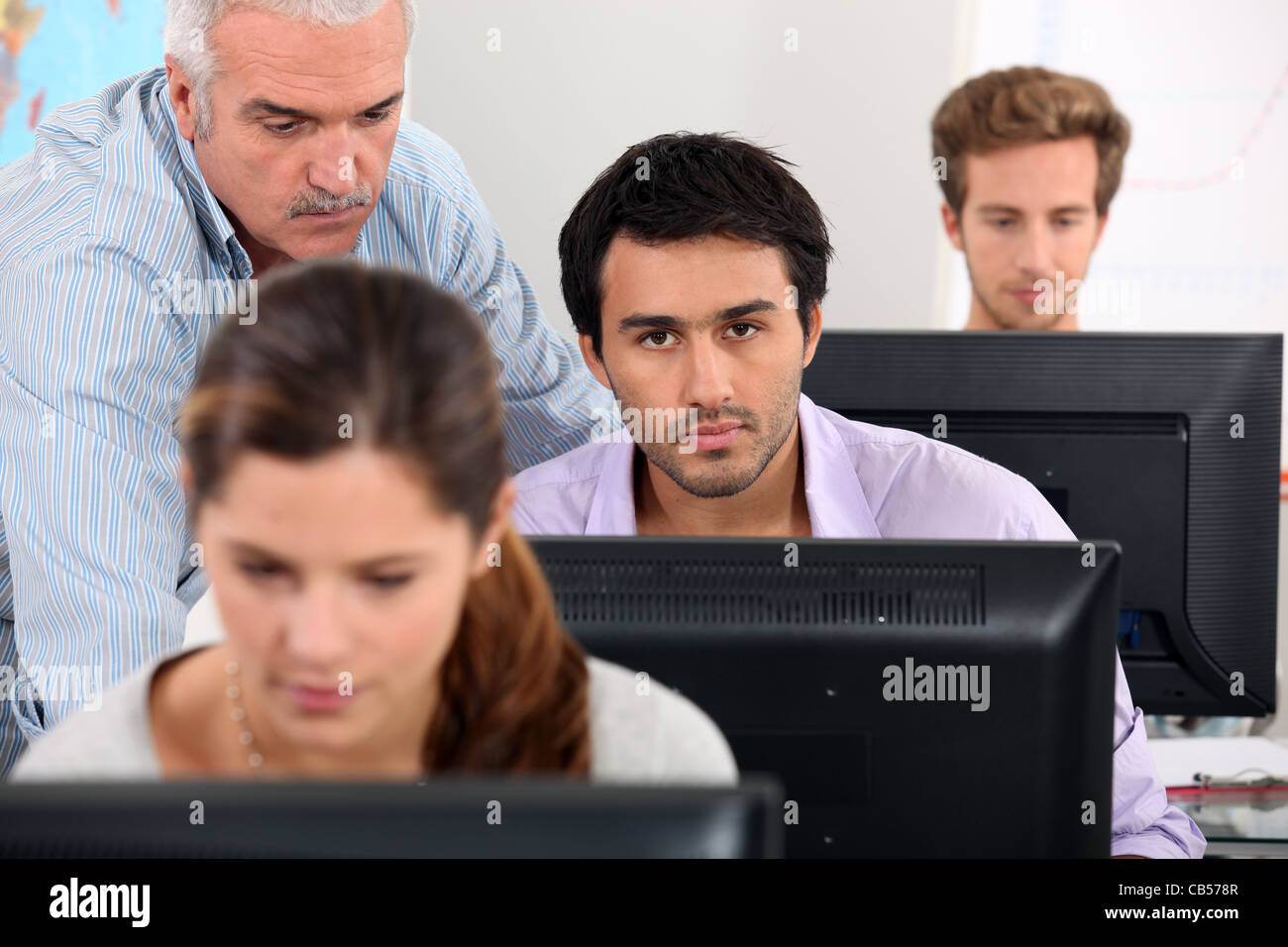 ICT lesson Stock Photo - Alamy