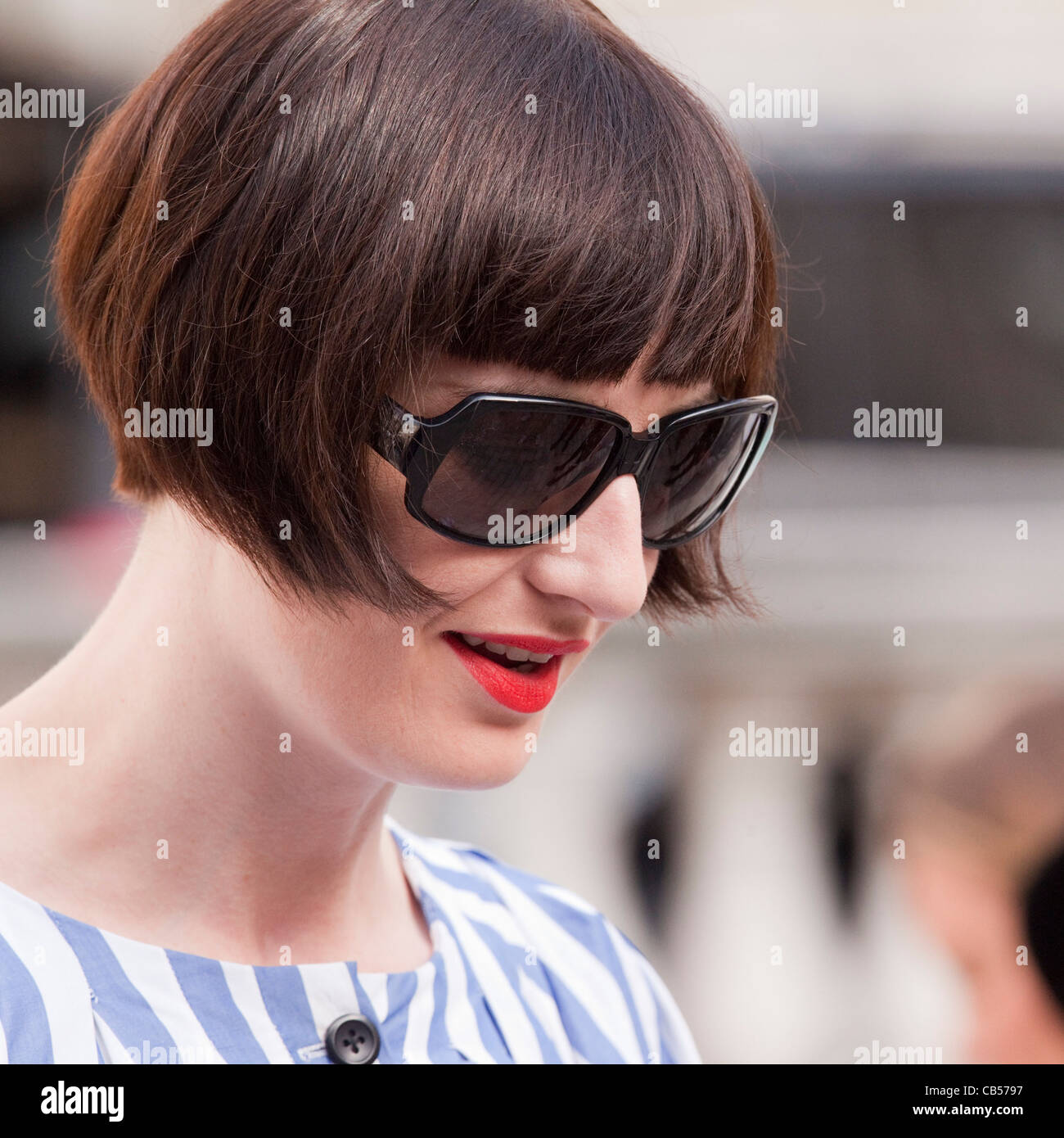 Fashion Model Erin O'Connor at London Fashion Week, September 2011 ...