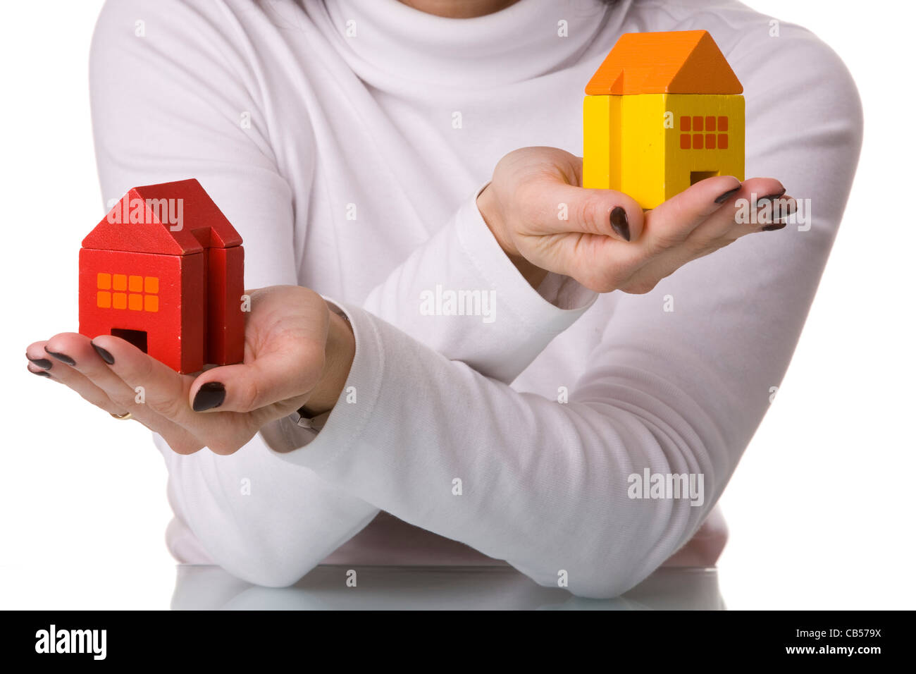 select the best house deal (selective and soft focus Stock Photo - Alamy