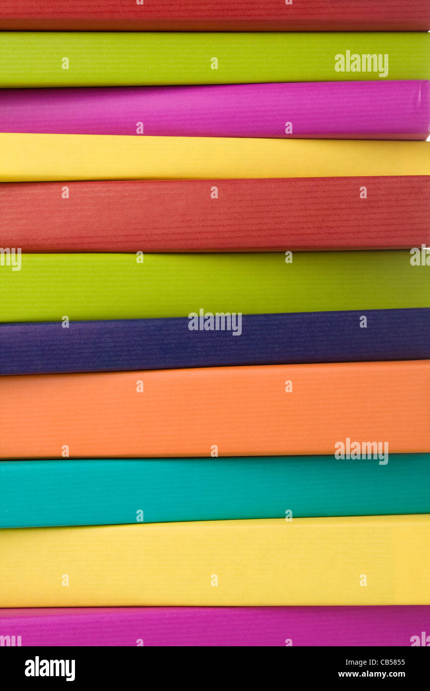 pattern of colorful books covers Stock Photo - Alamy