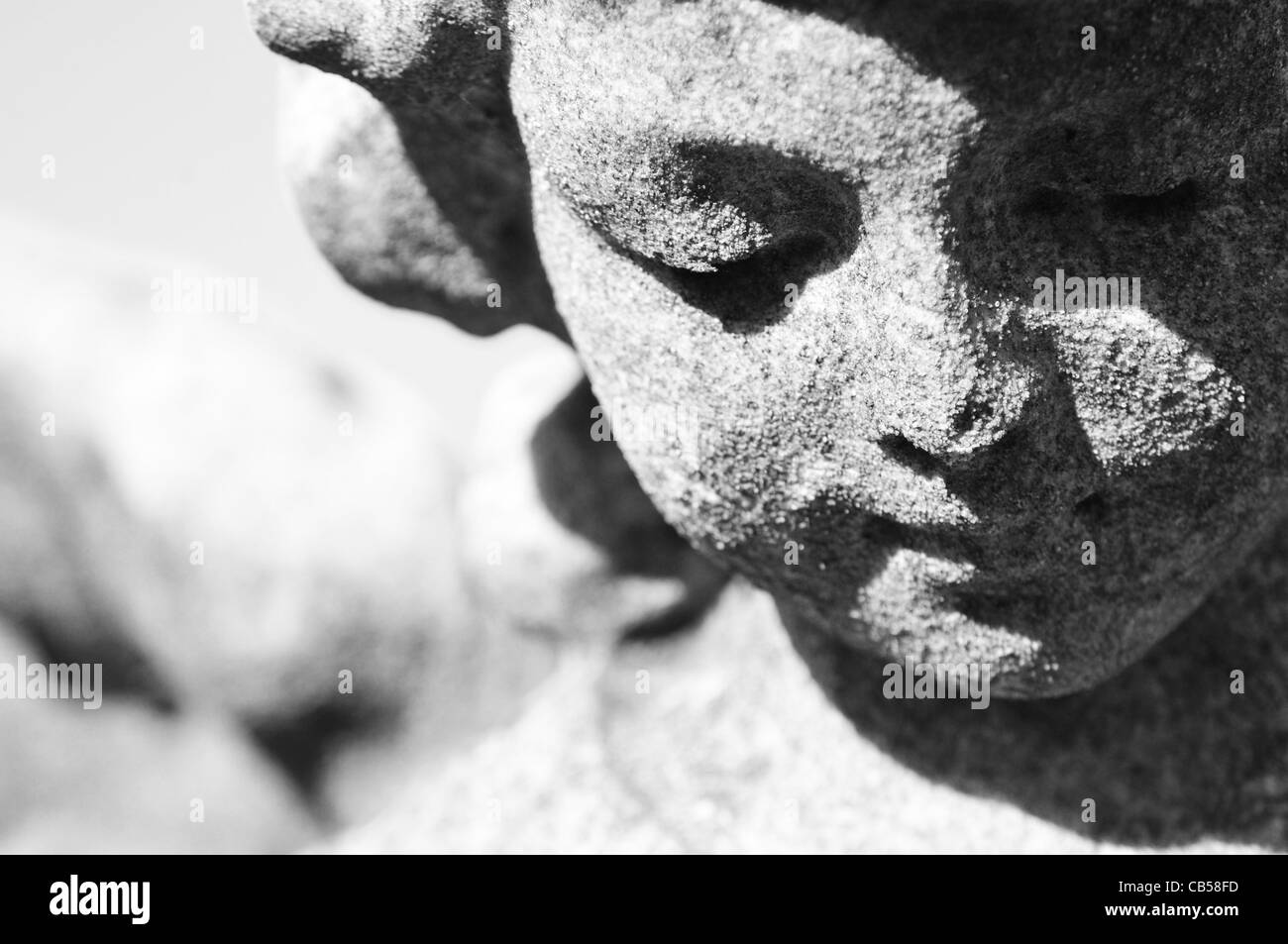 Stone angel detail Stock Photo - Alamy