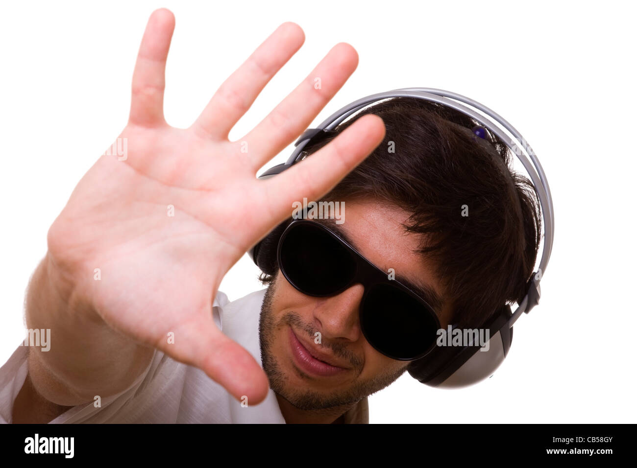 Fingers showing model human hi-res stock photography and images - Alamy