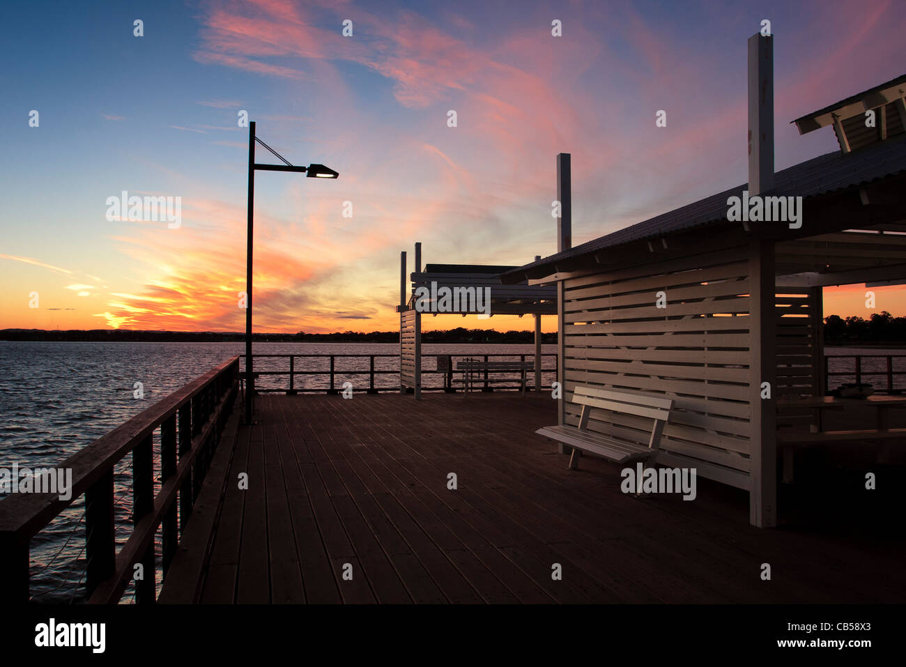 Woody Point Jetty Stock Photo - Alamy
