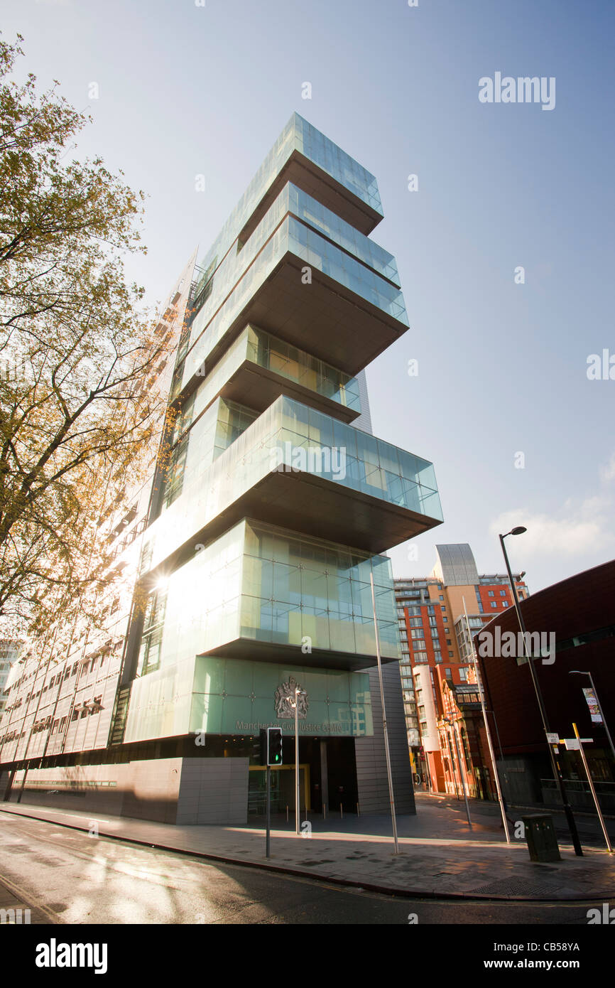 Manchester Civil Justice Centre, Manchester, UK Stock Photo - Alamy
