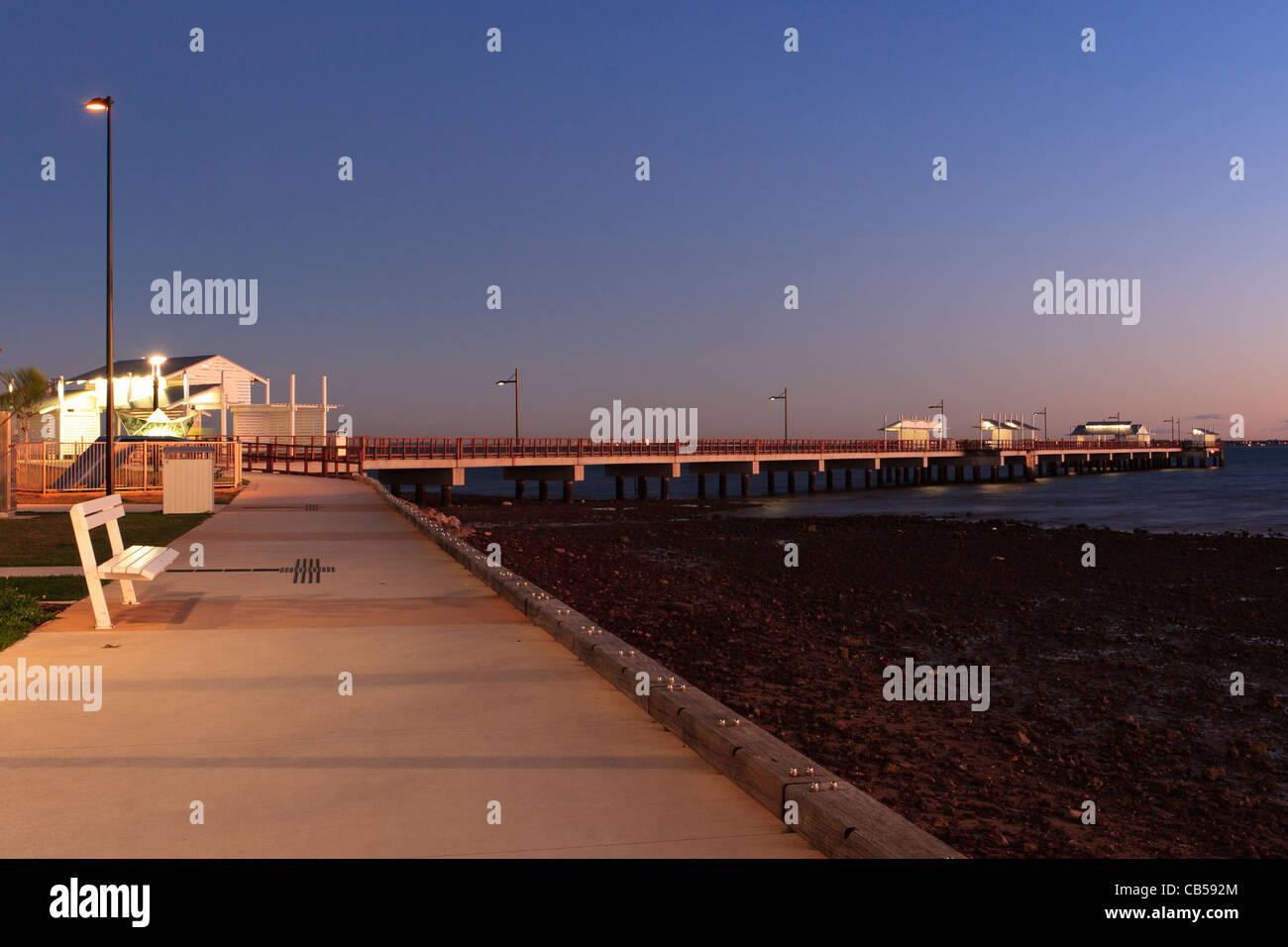 Woody Point Jetty Stock Photo - Alamy