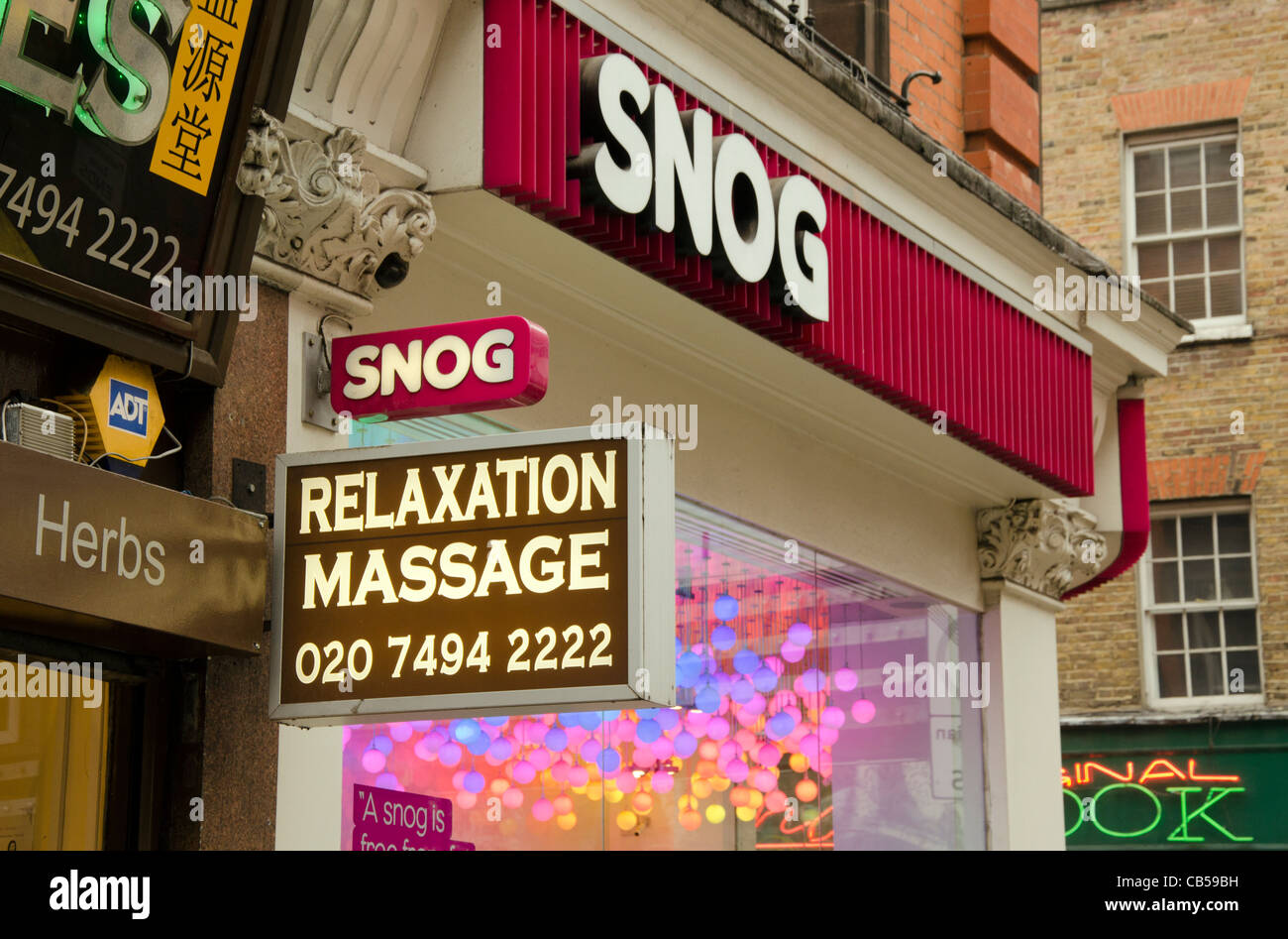 Soho shop signs adverts and advertisements on the corner of Rupert and ...