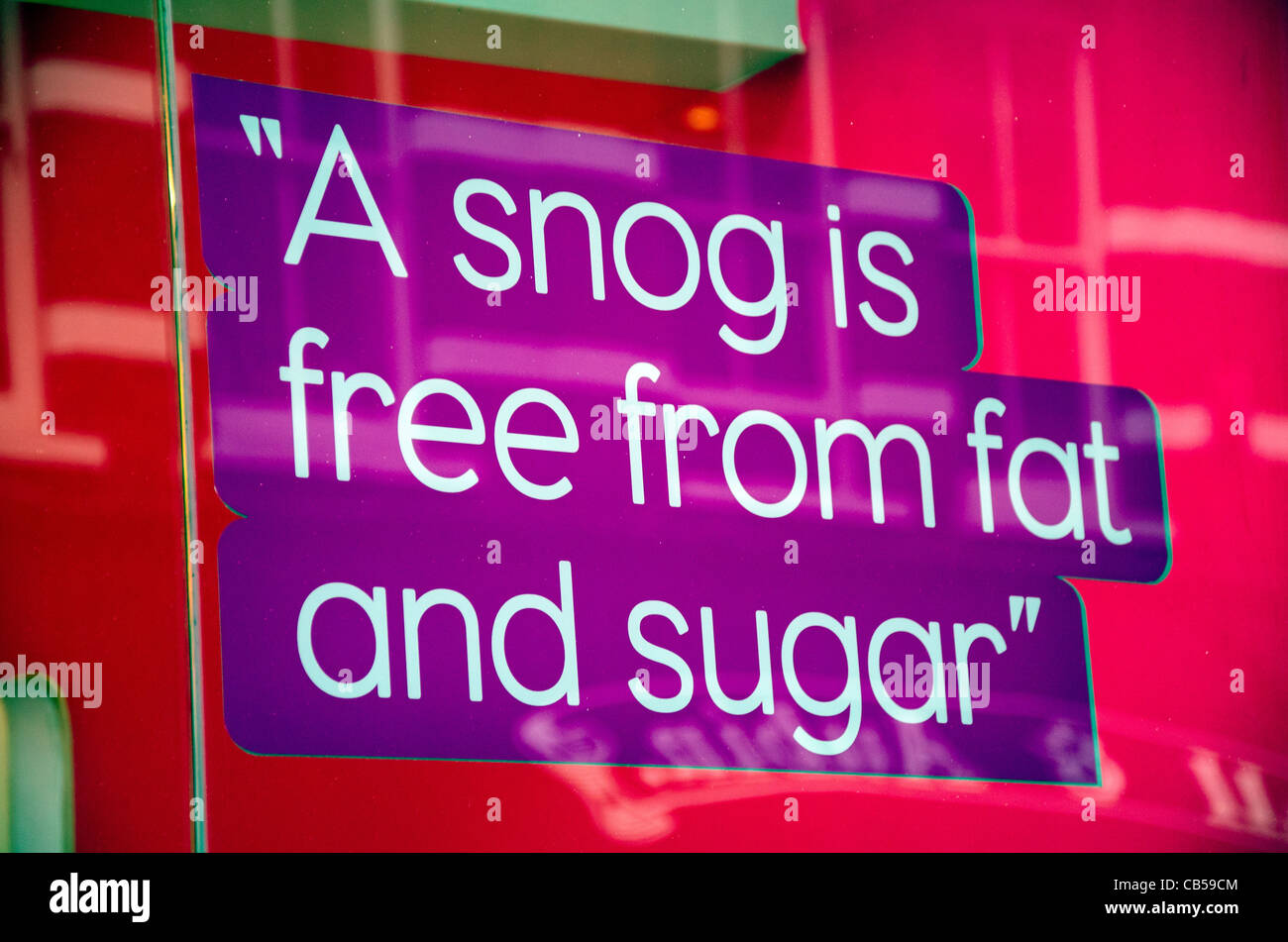 Snog is the brand name of a pure frozen yogurt health food sold from a ...