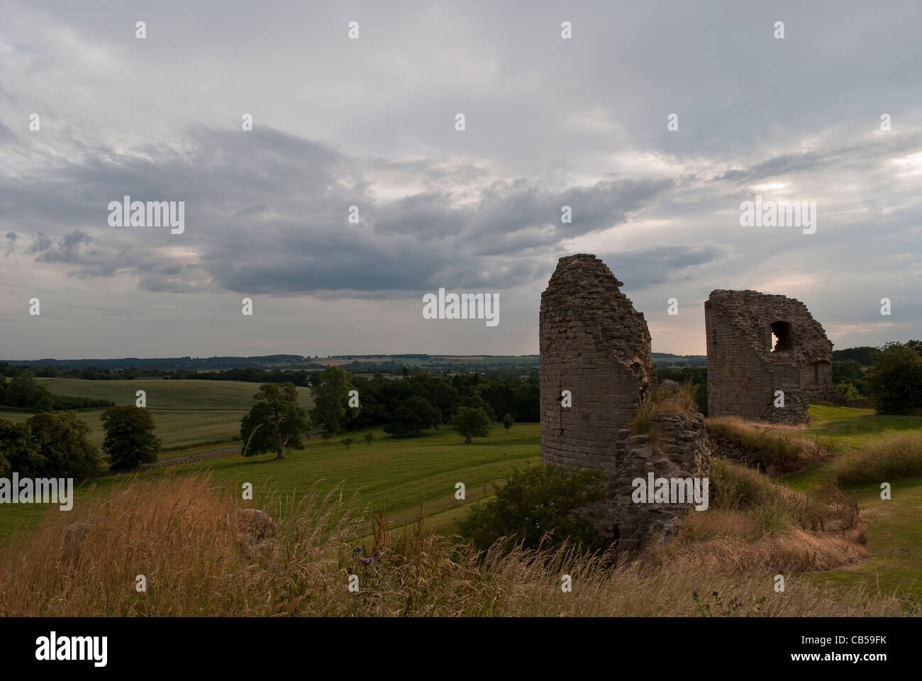Chartley Castle at Sundown Stock Photo - Alamy