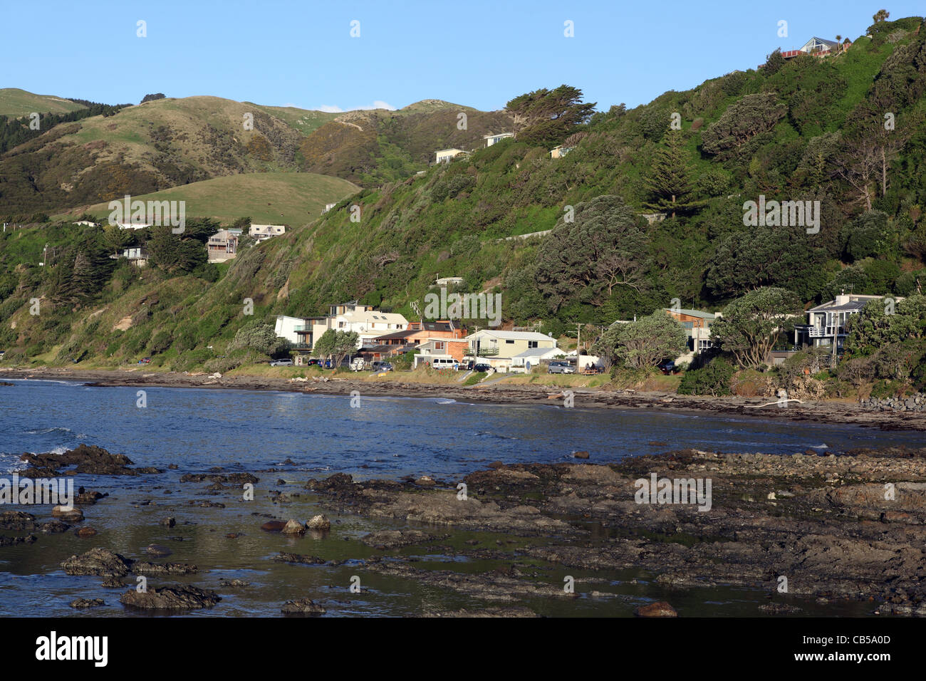 Pukerua Bay, the southern tip of the Kapiti Coast Stock Photo - Alamy