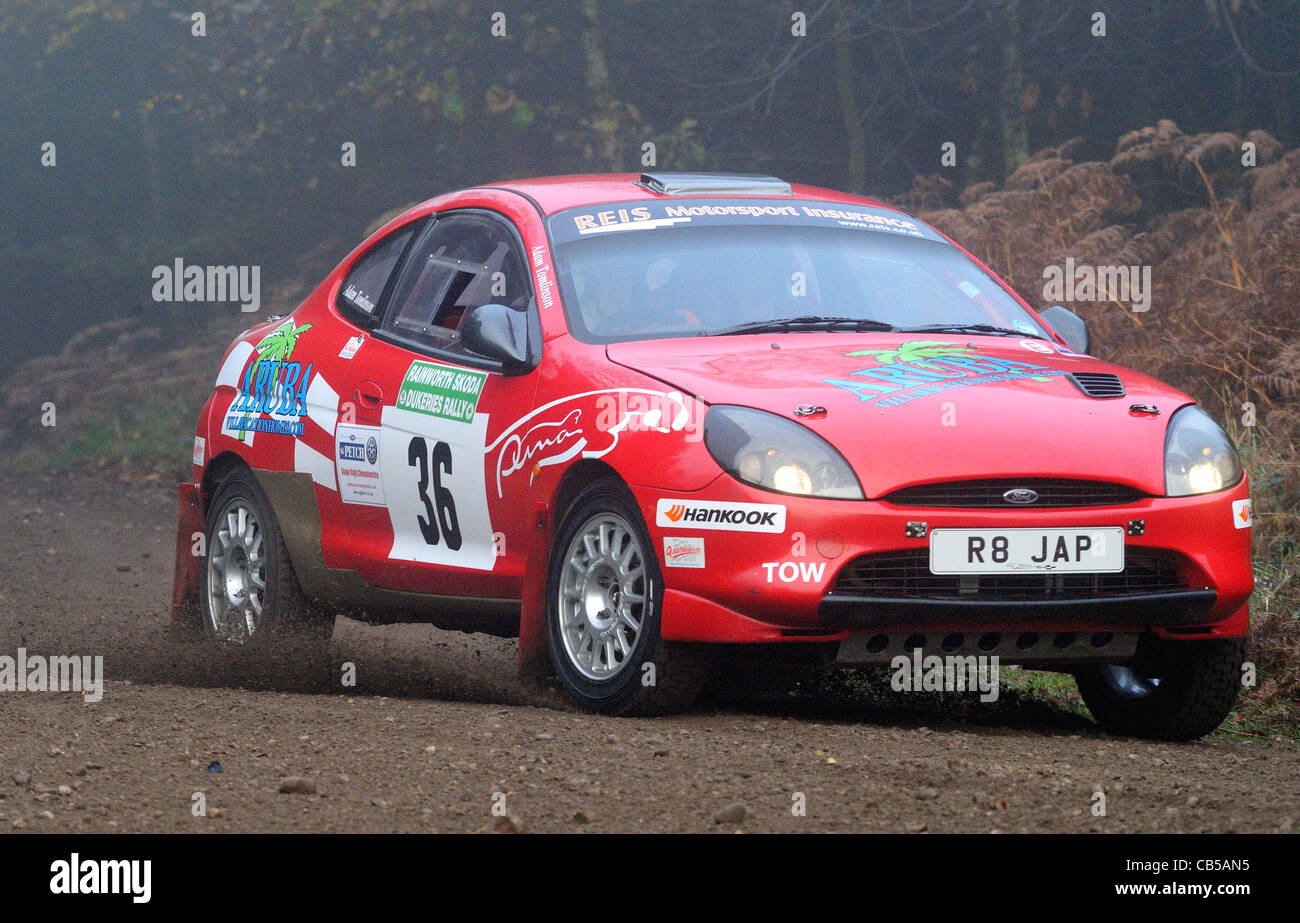 Historic Rally cars racing around Sherwood forest in the Premier ...
