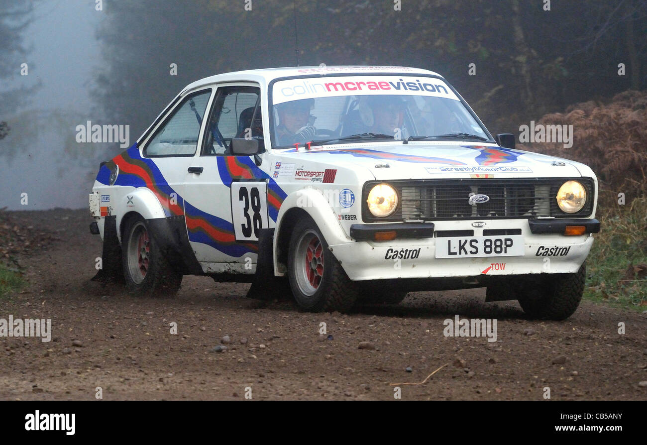 Historic Rally cars racing around Sherwood forest in the Premier ...