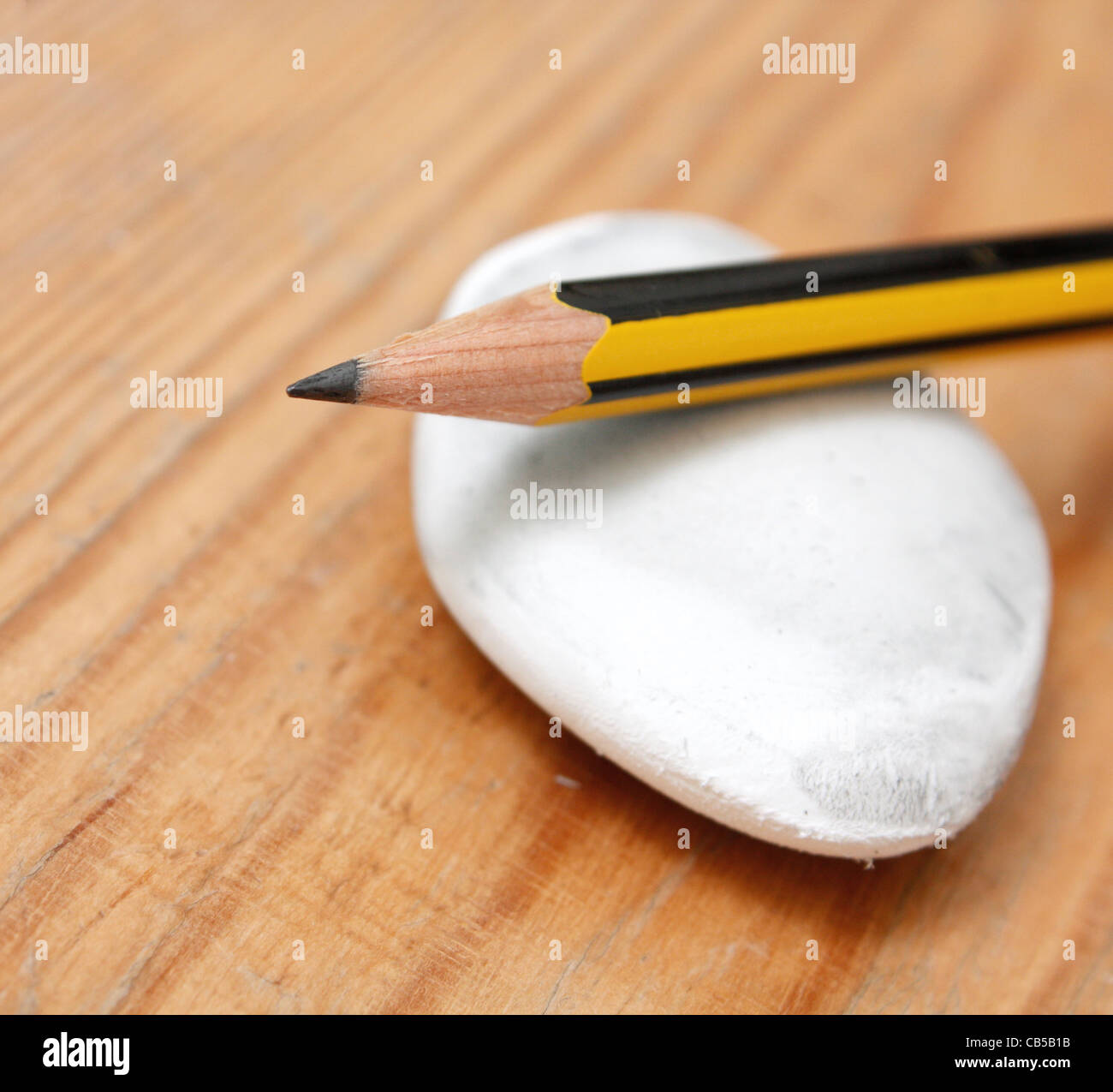 Pencil and rubber Stock Photo - Alamy
