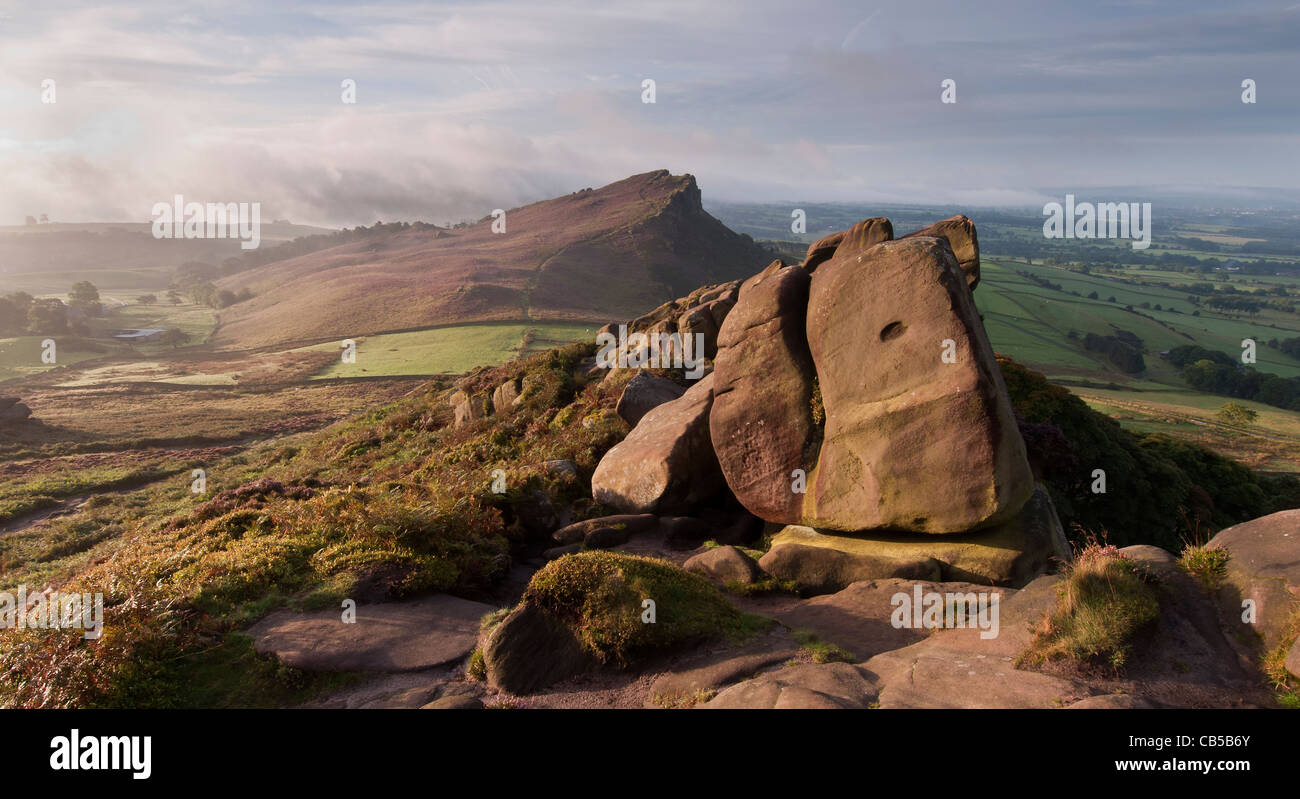 Hen Cloud from The Roaches, Staffordshire Moorlands Stock Photo - Alamy