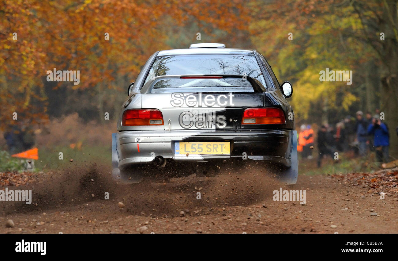 Historic Rally cars racing around Sherwood forest in the Premier ...