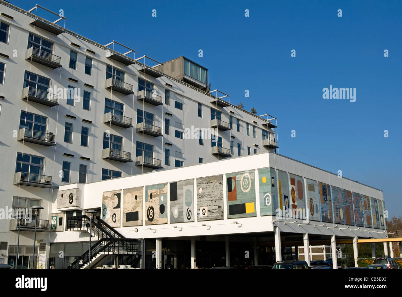 the piper building, decorated by the 1950s murals of artist john piper ...