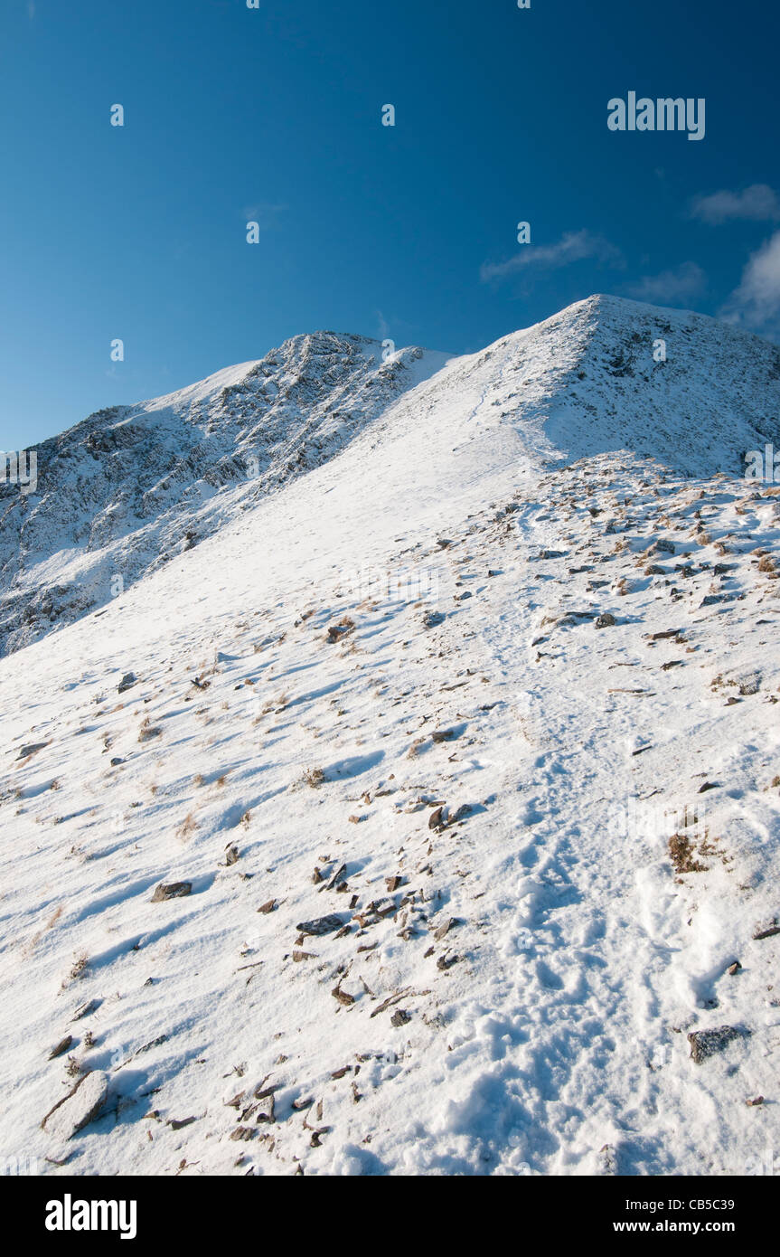 Y Garn in the snow Stock Photo - Alamy