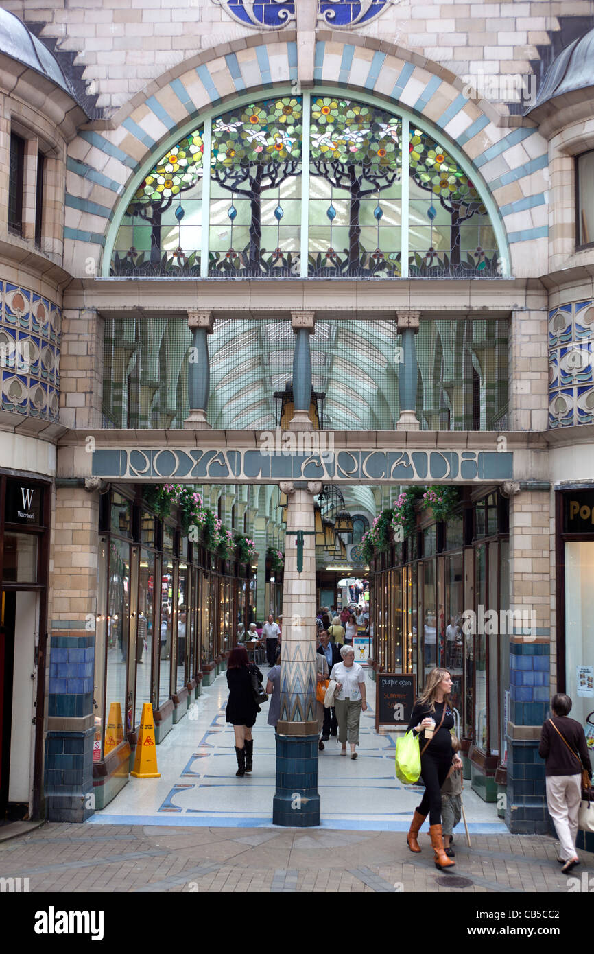The Royal Arcade Norwich Stock Photo - Alamy