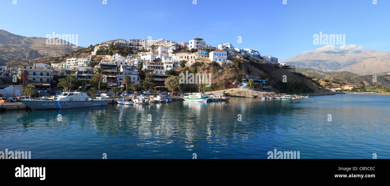 Agia Galini, Crete - Panorama Stock Photo - Alamy
